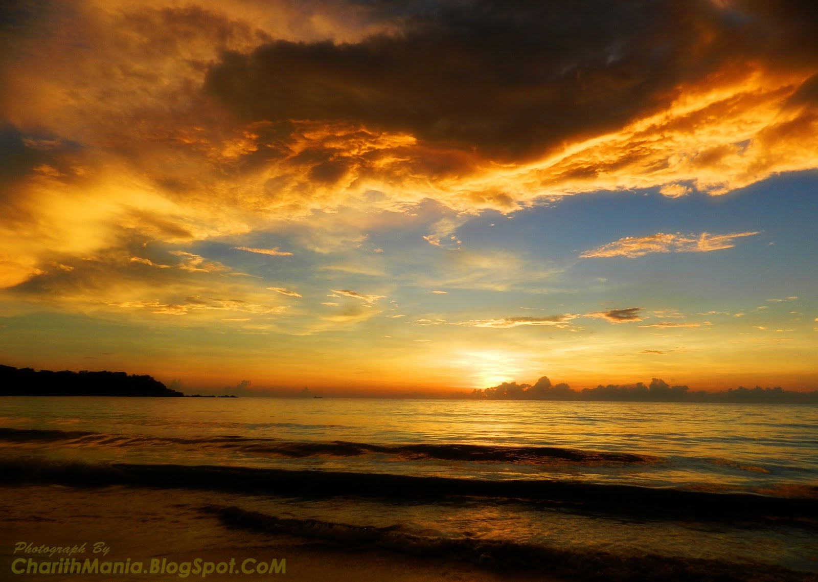 CharithMania: "Sun Rising in Golden Hour with a Dramatic Sky"