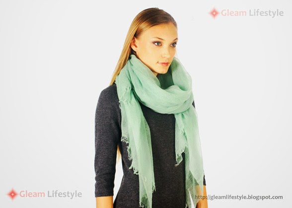 How to tie a lovely stole across neck and on head | Gleam Lifestyle