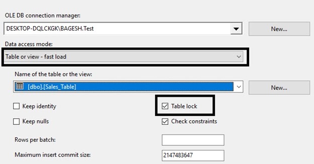 Microsoft Business Intelligence: Table lock option in oledb destination ...