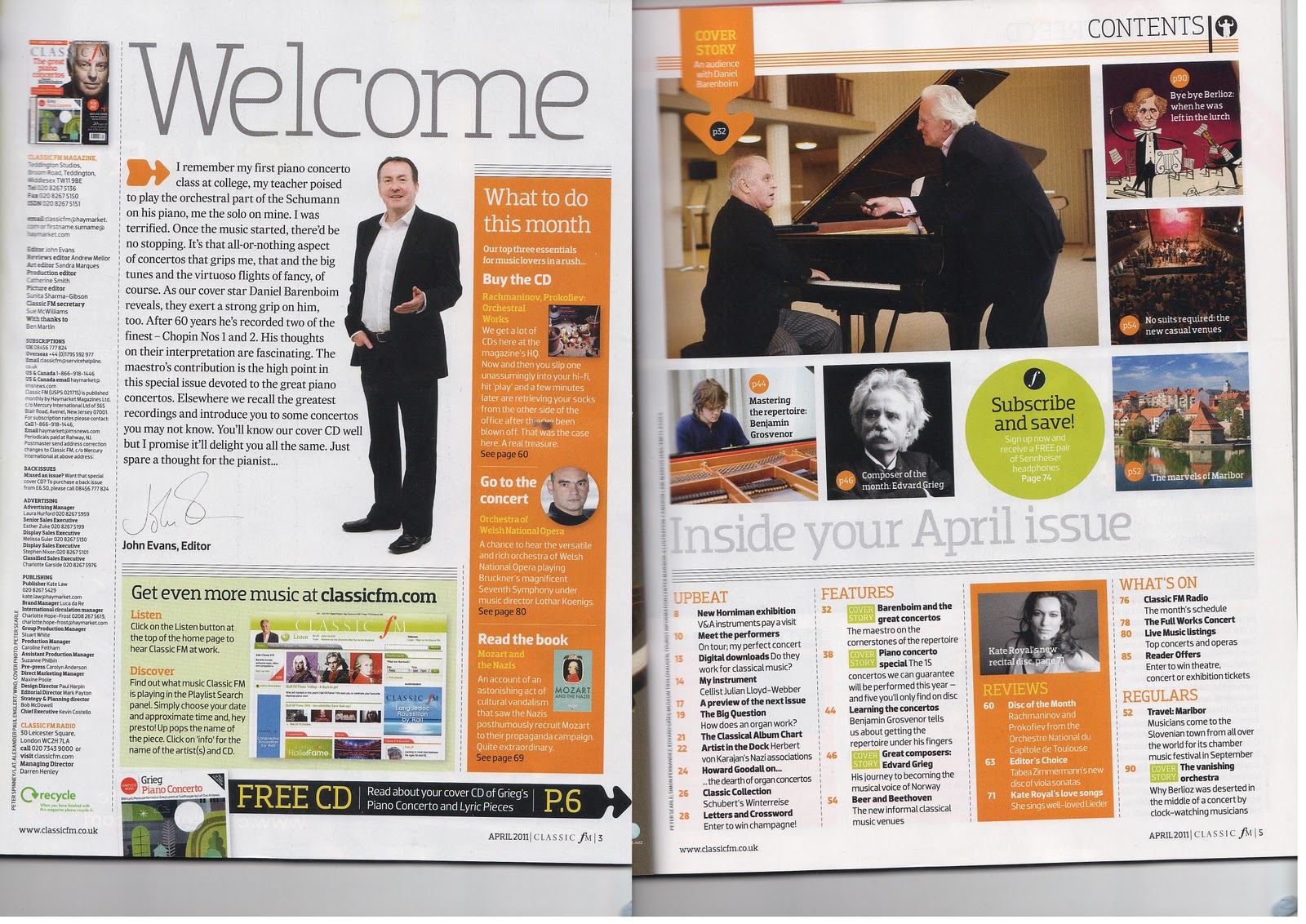 AS Media: Front Cover, Contents Page and Double Page Spread Analysis