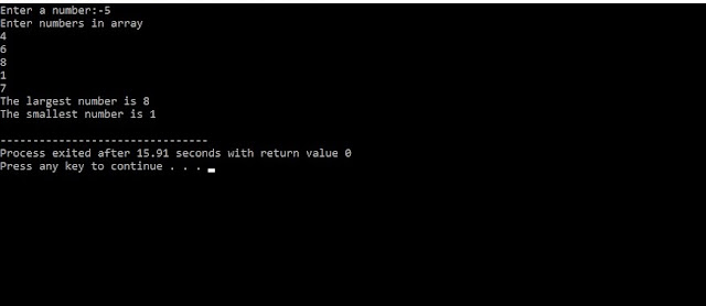 C Program To Find Maximum And Minimum Value Using Array | C Programming ...