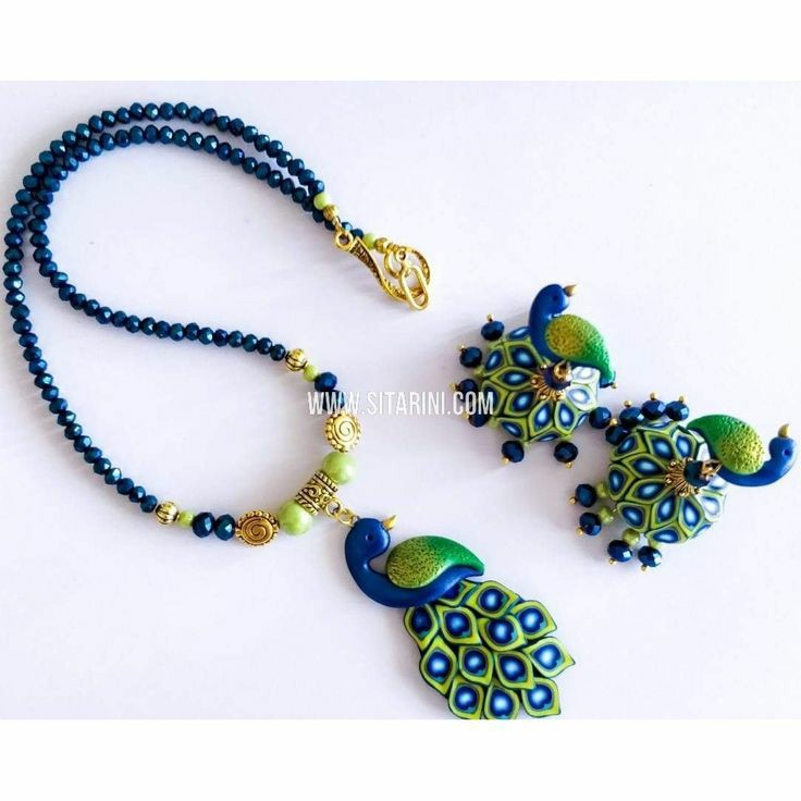 Polymer clay neck chains