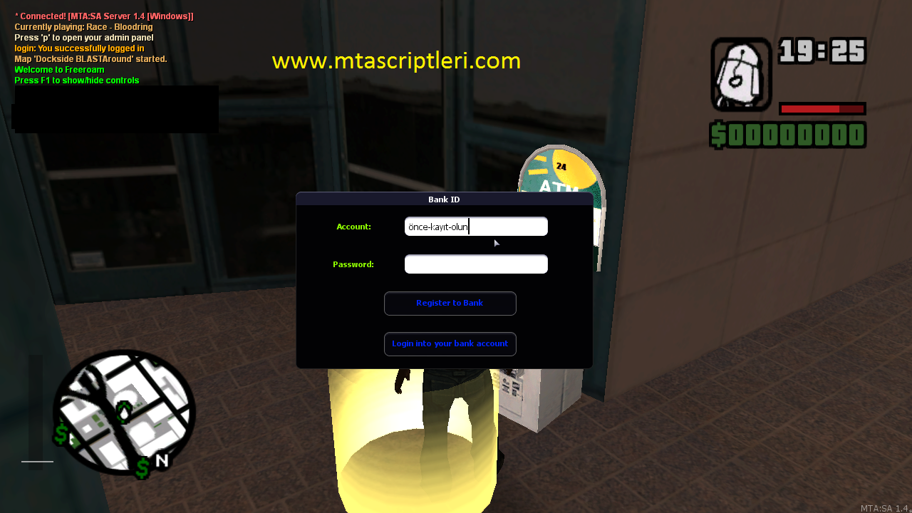 Freeroam ATM Sistemi | MTA SCRİPTLERİ