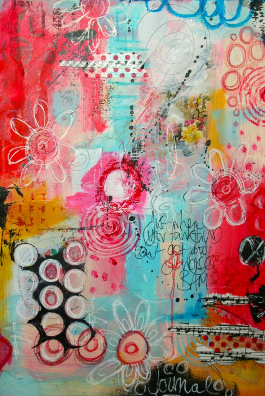 The Kathryn Wheel: Messy messy art journaling!