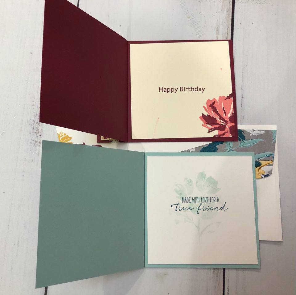 Stampersdelight: Fine Art Floral Suite and Gilded Leafing Side Opening Card