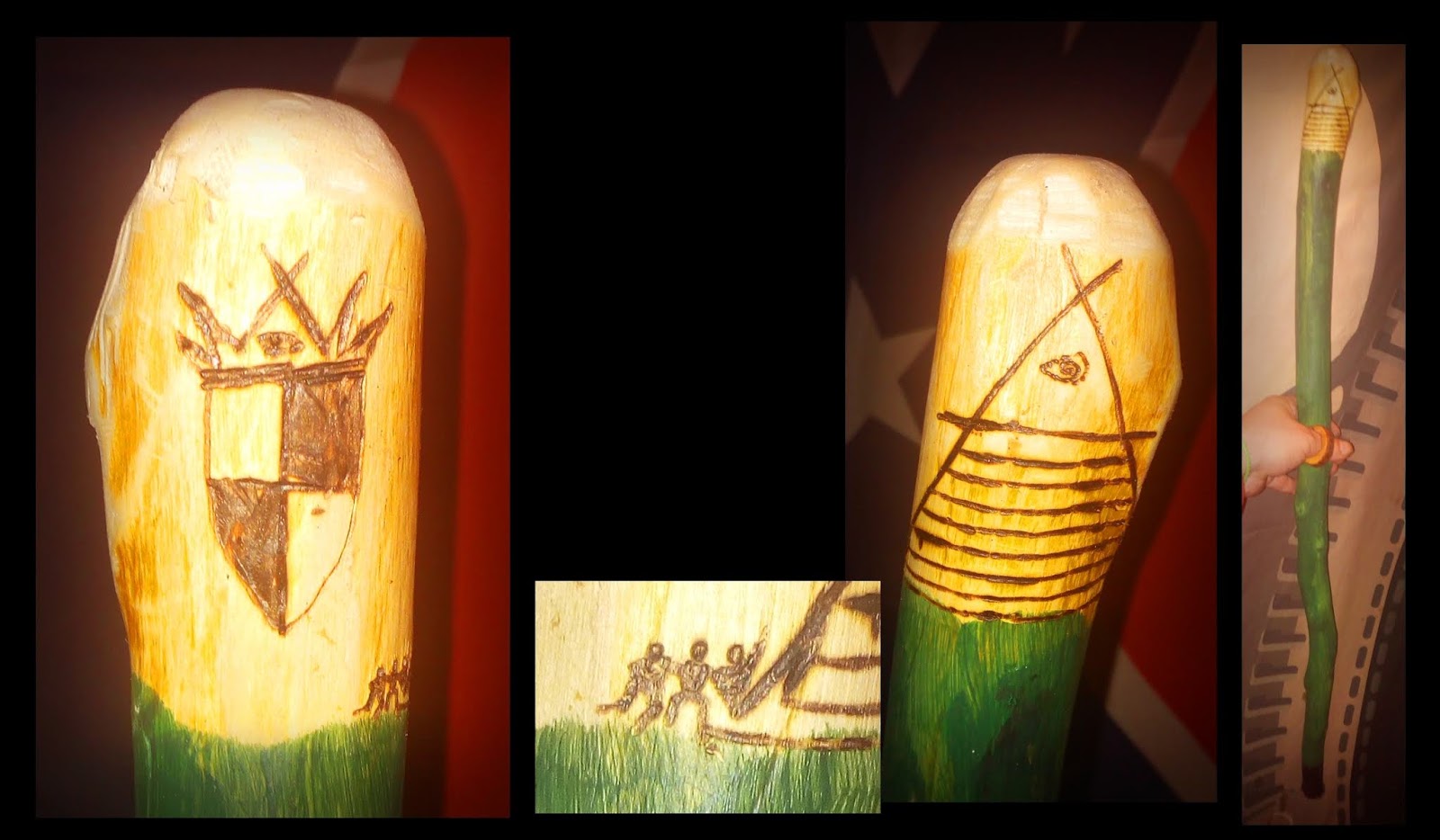 Wanderstab - Holzarbeit und Natur - Selber machen Anleitung - Selbst ...