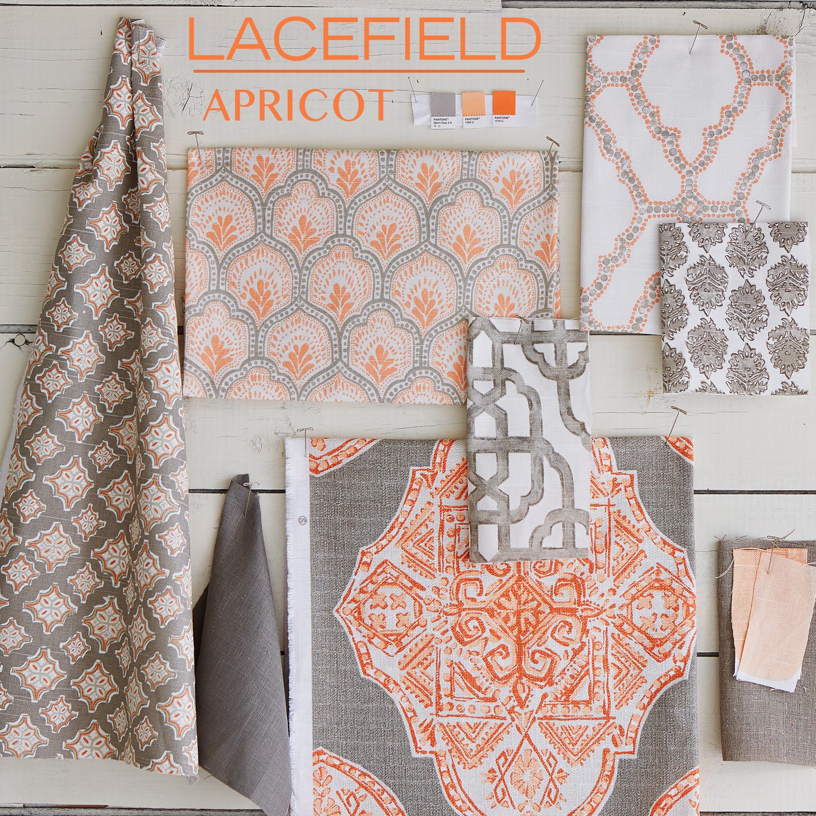 INSPIRED DESIGN: Textile Tuesday: New Apricot Colorway