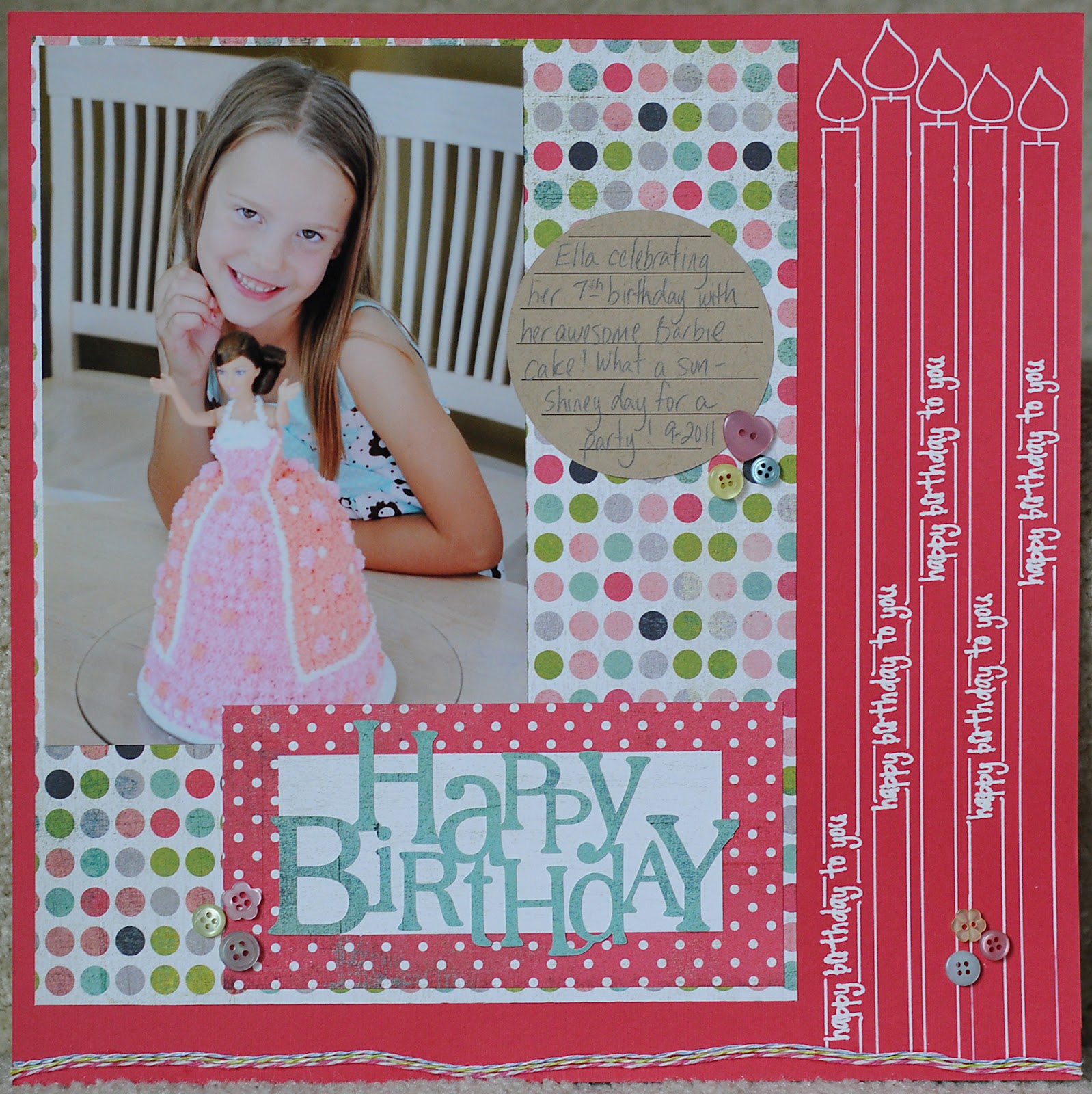Amy Corbin: Happy birthday layout with Chomas Creations adjustable ...