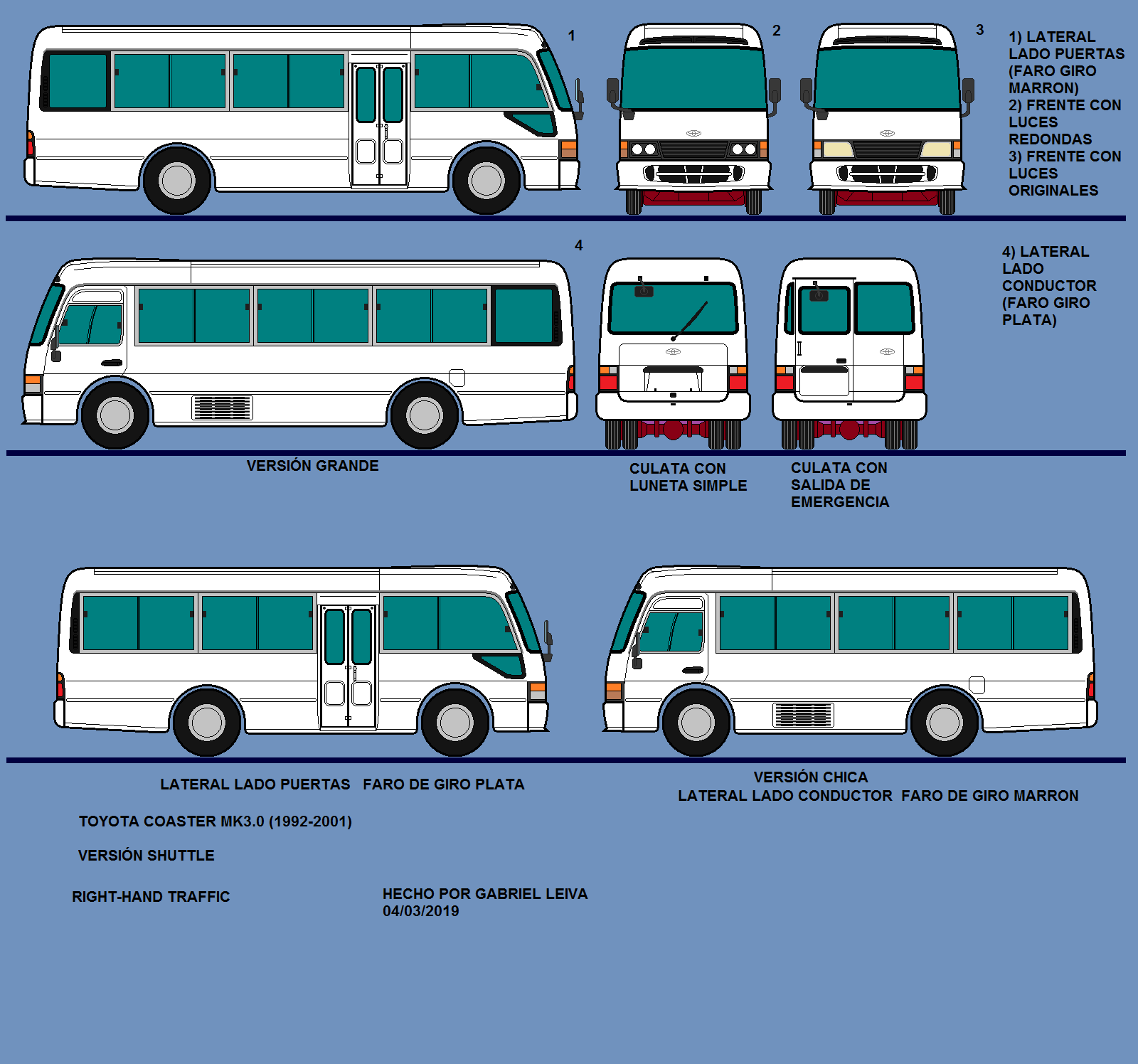 VEHÍCULOS EN GENERAL: 581 - TOYOTA COASTER EN LA ARGENTINA - PARTE 1