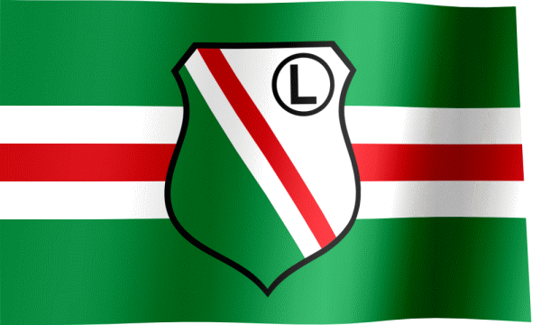 Legia Warsaw Fan Flag (GIF) - All Waving Flags