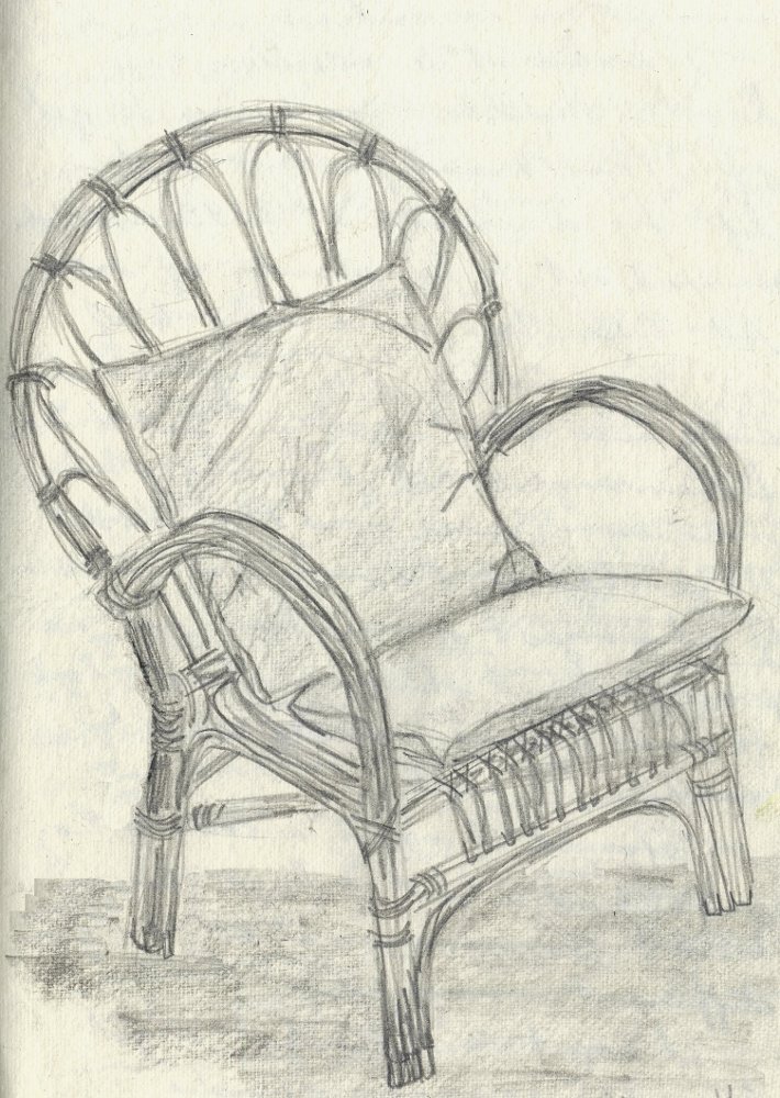 InkTracks: pencilled rattan