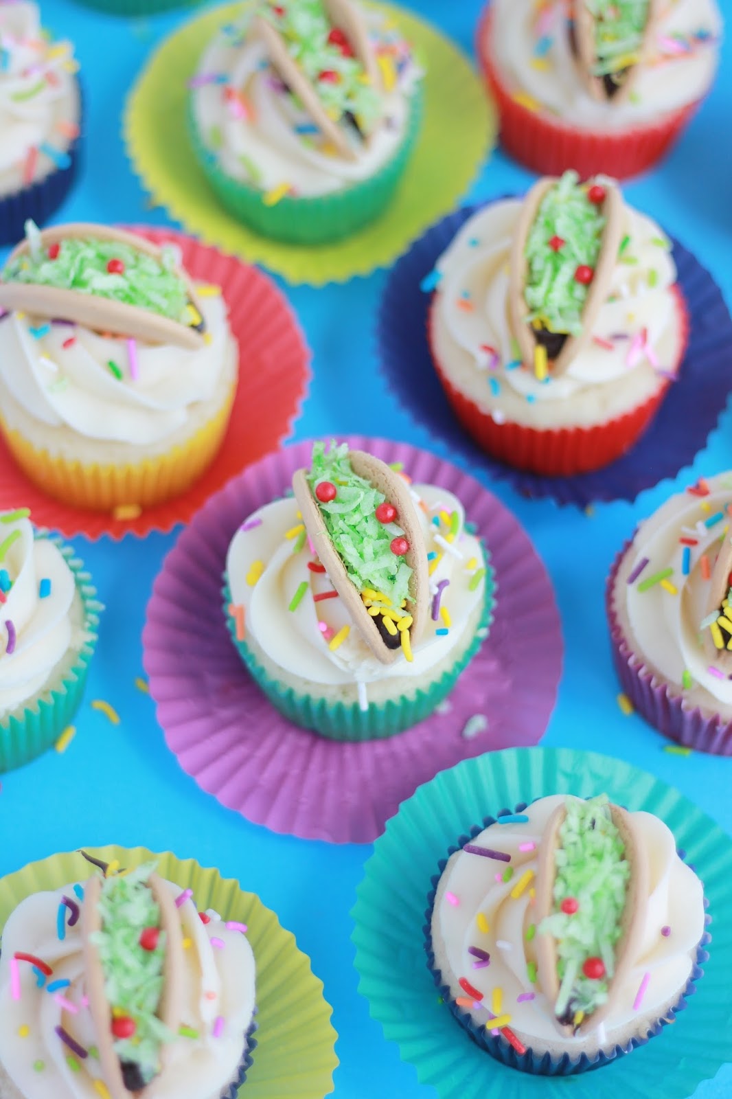 Cinco de Mayo Taco Cupcakes