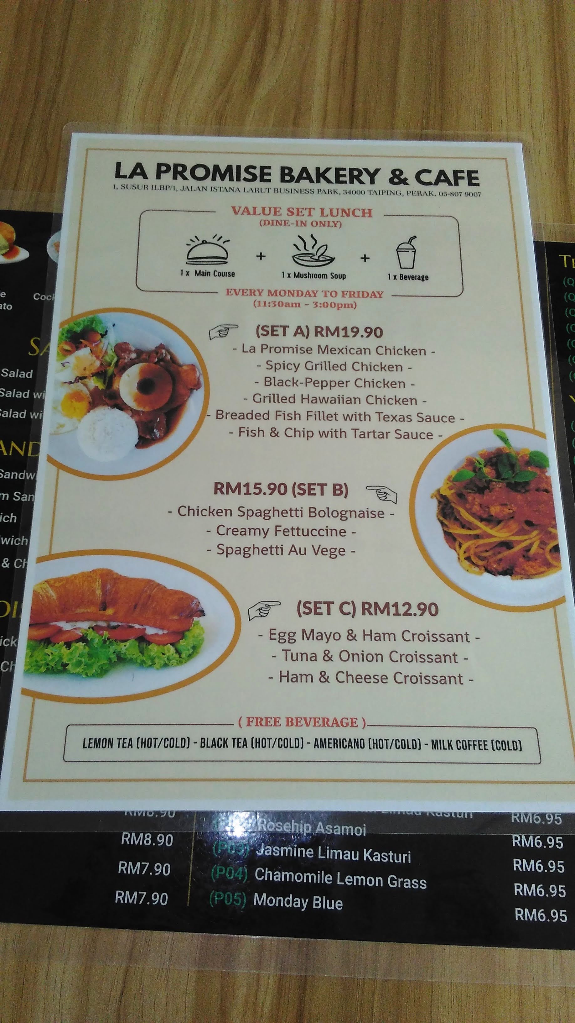 My Reality Bites: La Promise Bakery & Cafe, Jalan Istana Larut, Taiping