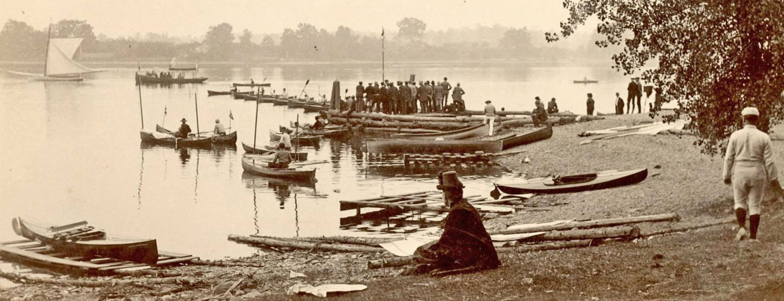 Earwigoagin: Header Photo: Start of the Paddling Canoe Race, Late ...