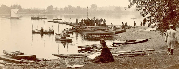 Earwigoagin: Header Photo: Start of the Paddling Canoe Race, Late ...