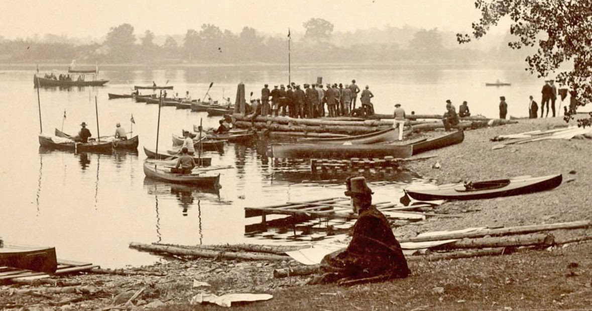 Earwigoagin: Header Photo: Start of the Paddling Canoe Race, Late ...