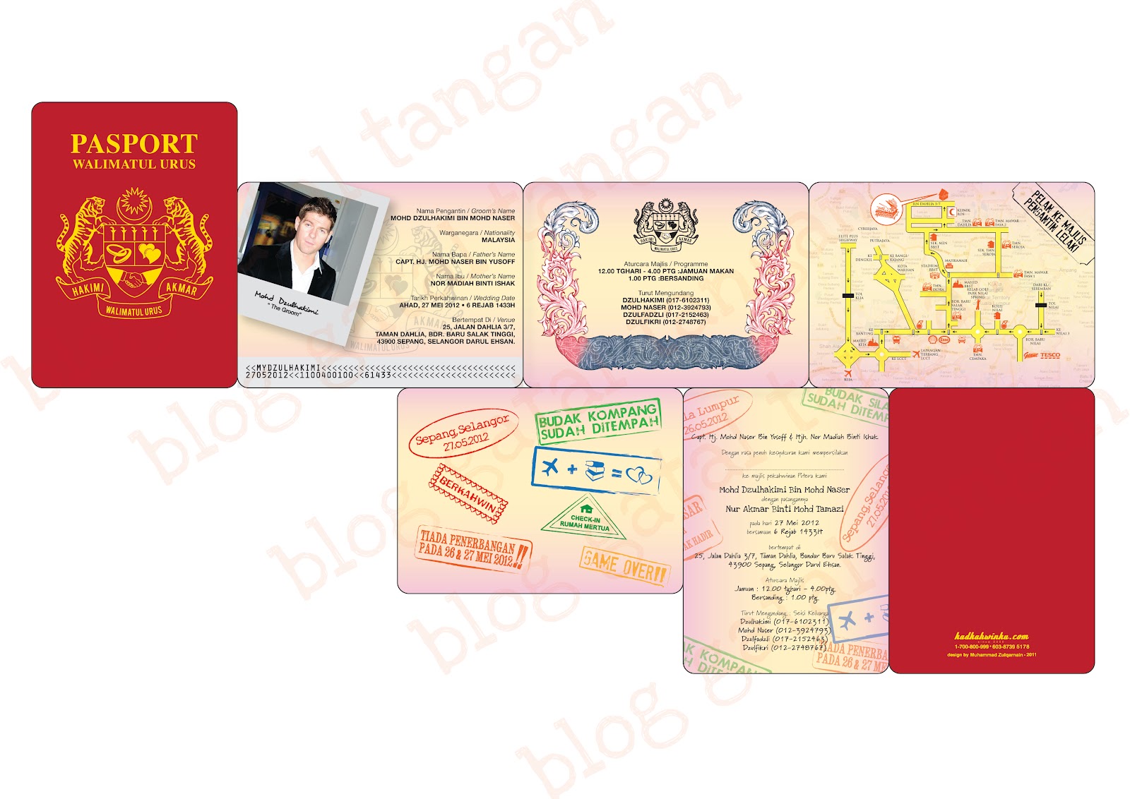 Gatal Tangan: Kad Kahwin Ala2 Pasport 2nd Version Sudah Siap!!