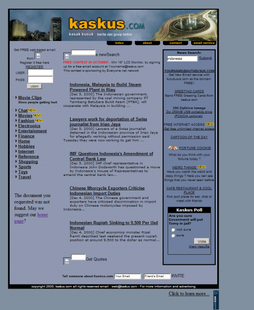 Tampilan KASKUS dari tahun ke tahun | KASKUS