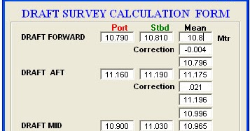 Berbagi walau sebulir padi: Ship’s draft survey calculation