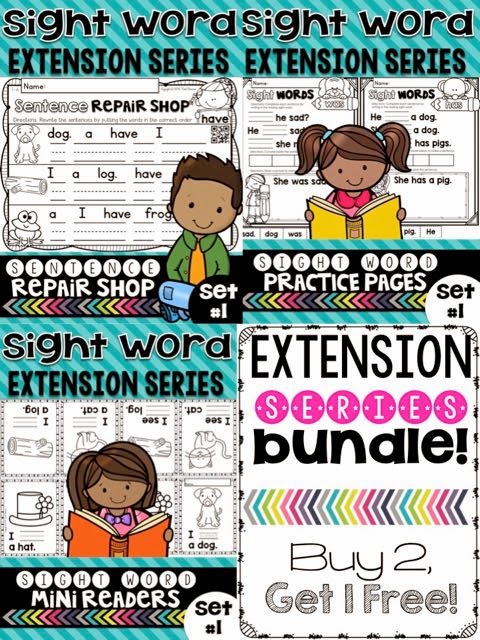 Tweet Resources: Sight Word NO PREP Extension Series!