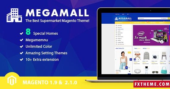 Haruki Shiro MegaMall- Multi-purpose and Supermarket Magento 1.9 and Magento 2.1 Theme (8 ...