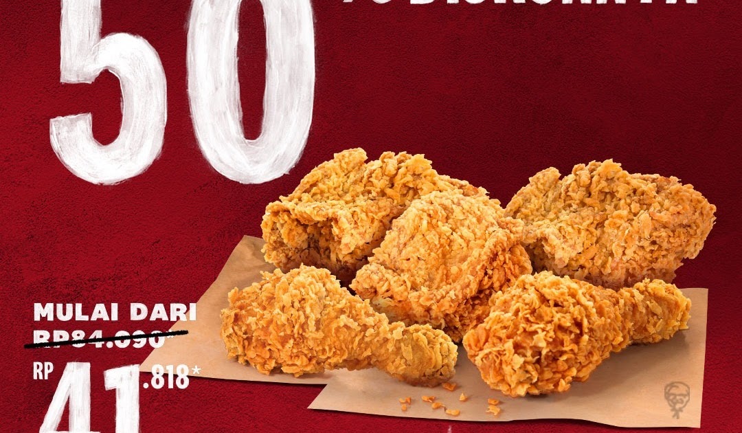 √√ Promo KFC Diskon 50% untuk 5 Potong Ayam hanya Rp 41.818 ...