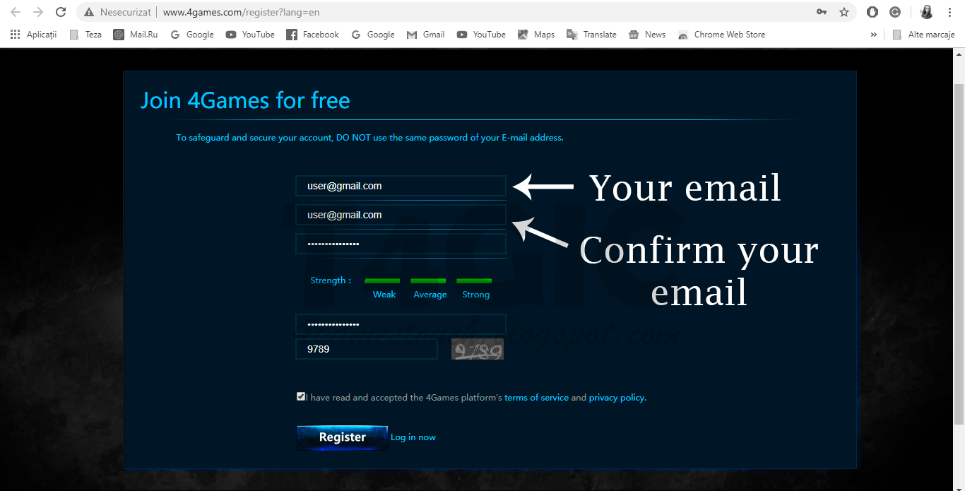 Touch 4Games Blog: Registration, verification and game download