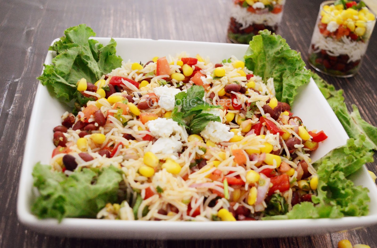 exotic-n-easy cooking: Mexican Rice Bean Salad