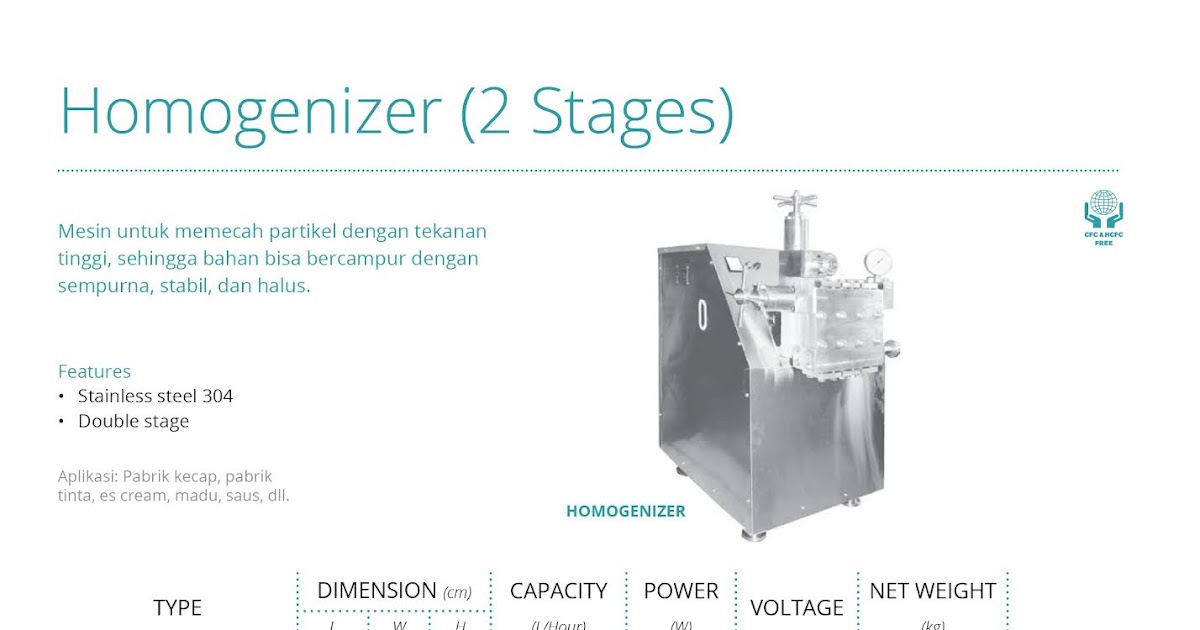 sahabatsejahtera: HOMOGENIZER (2 STAGES) & AGEING TANK GEA