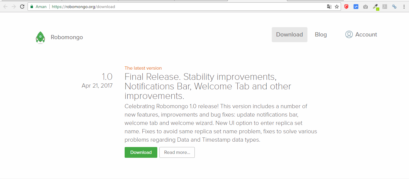 Cara install robomongo di windows - Pangeran IT