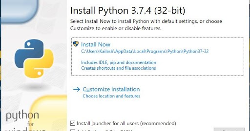 KAILASH'S BLOGS: How to install python on Windows