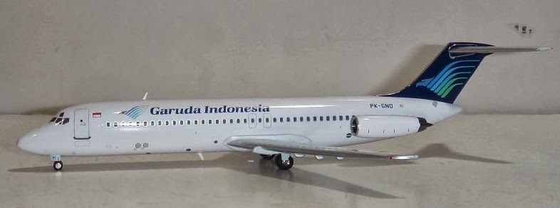 Aviões em miniatura: Modelos da coleção: Douglas DC-9-30, da Garuda
