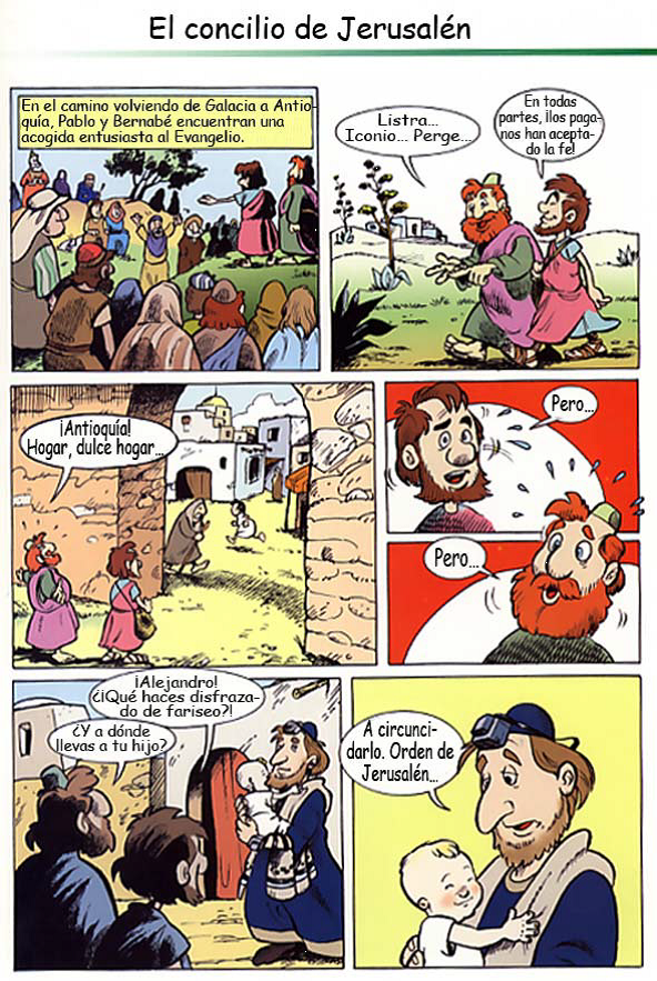 VIVAMOS LOS ESCRITOS DE PABLO: Comic: LA EVANGELIZACIÓN DE PABLO