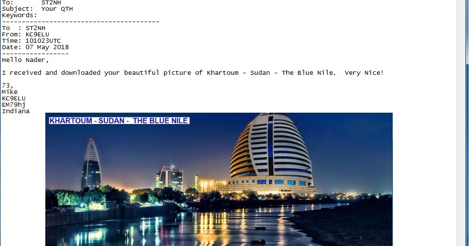 NADER's Satellite Blog: My QTH photo via Falconsat-3 satellite.