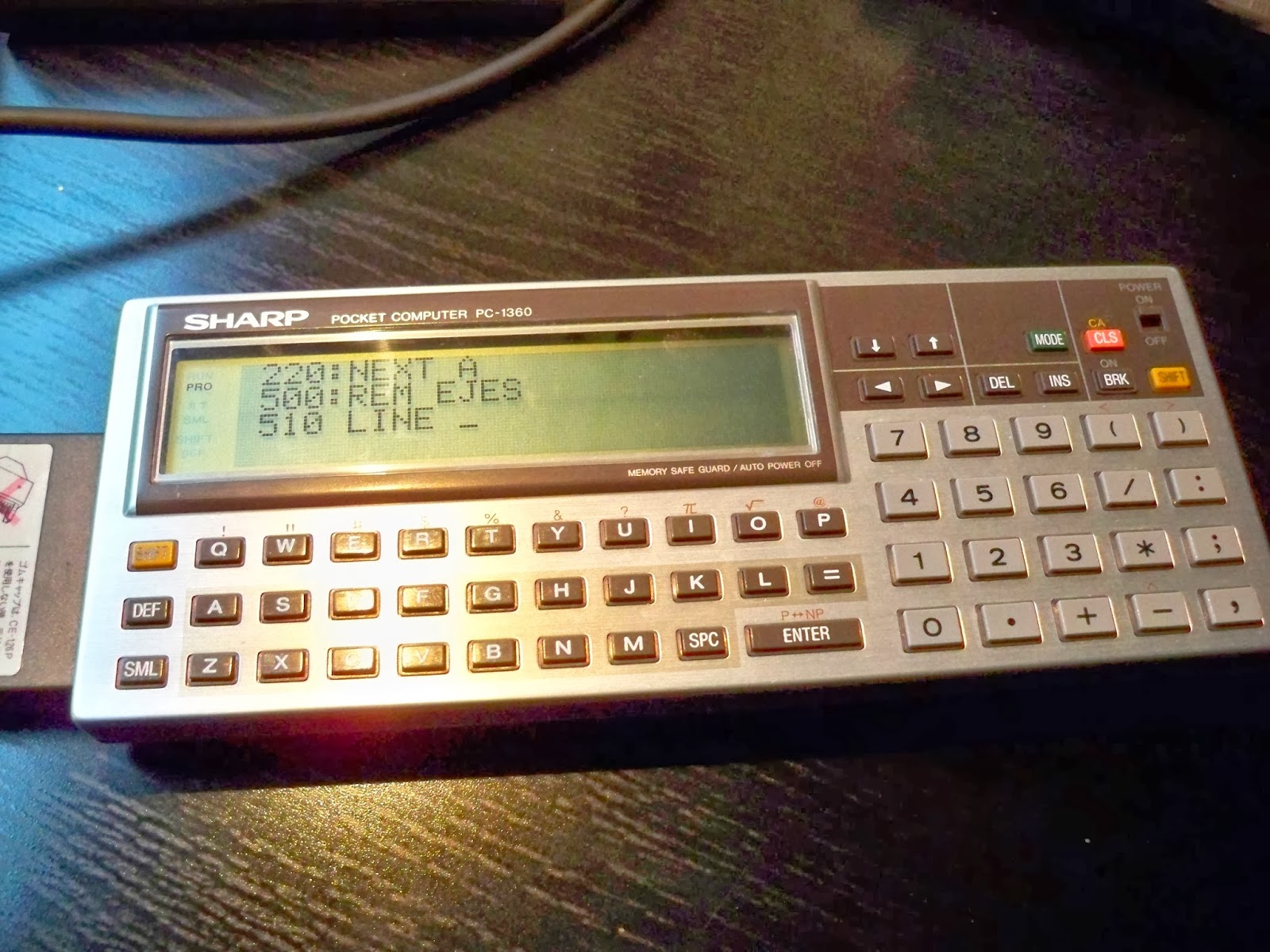 Vintage 80s Pocket Computers