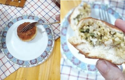 Fried Stuffed Bread Balls Recipe - Yummy Traditional