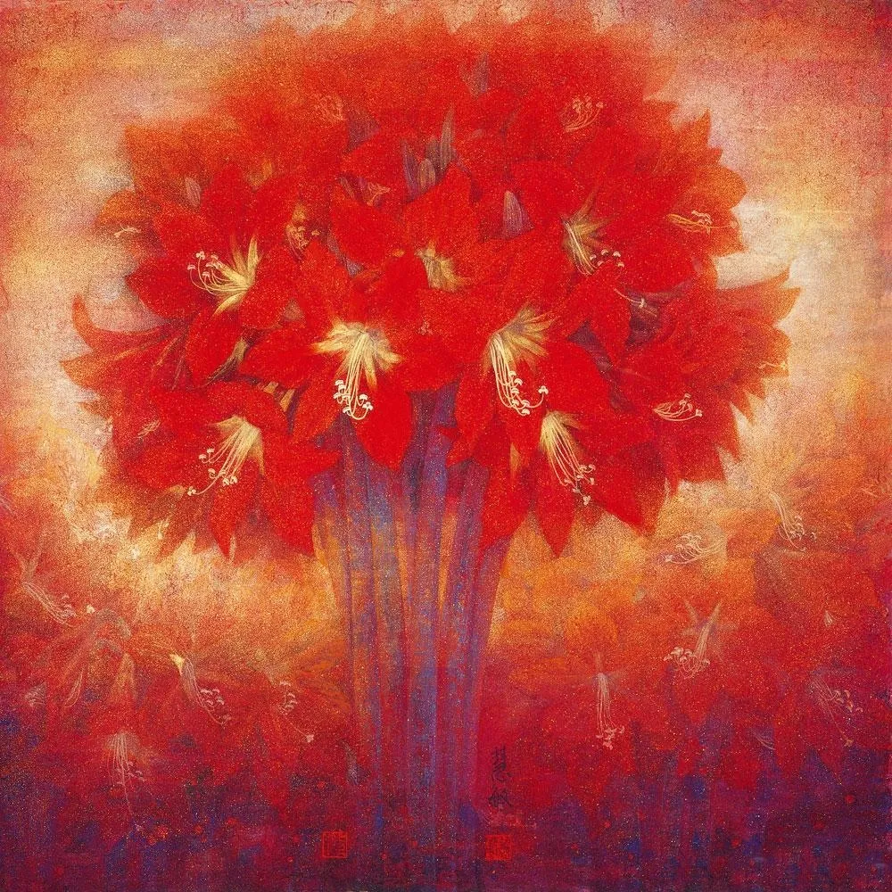 Chen Huimin 陈慧敏, 1943 | Flowers painter | Masterpiece | Tutt'Art@