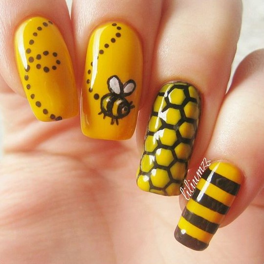 10 Diseños de Uñas con Abejas - Mujer al natural