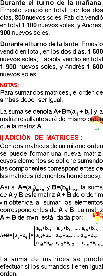MATRICES EJERCICIOS RESUELTOS PDF