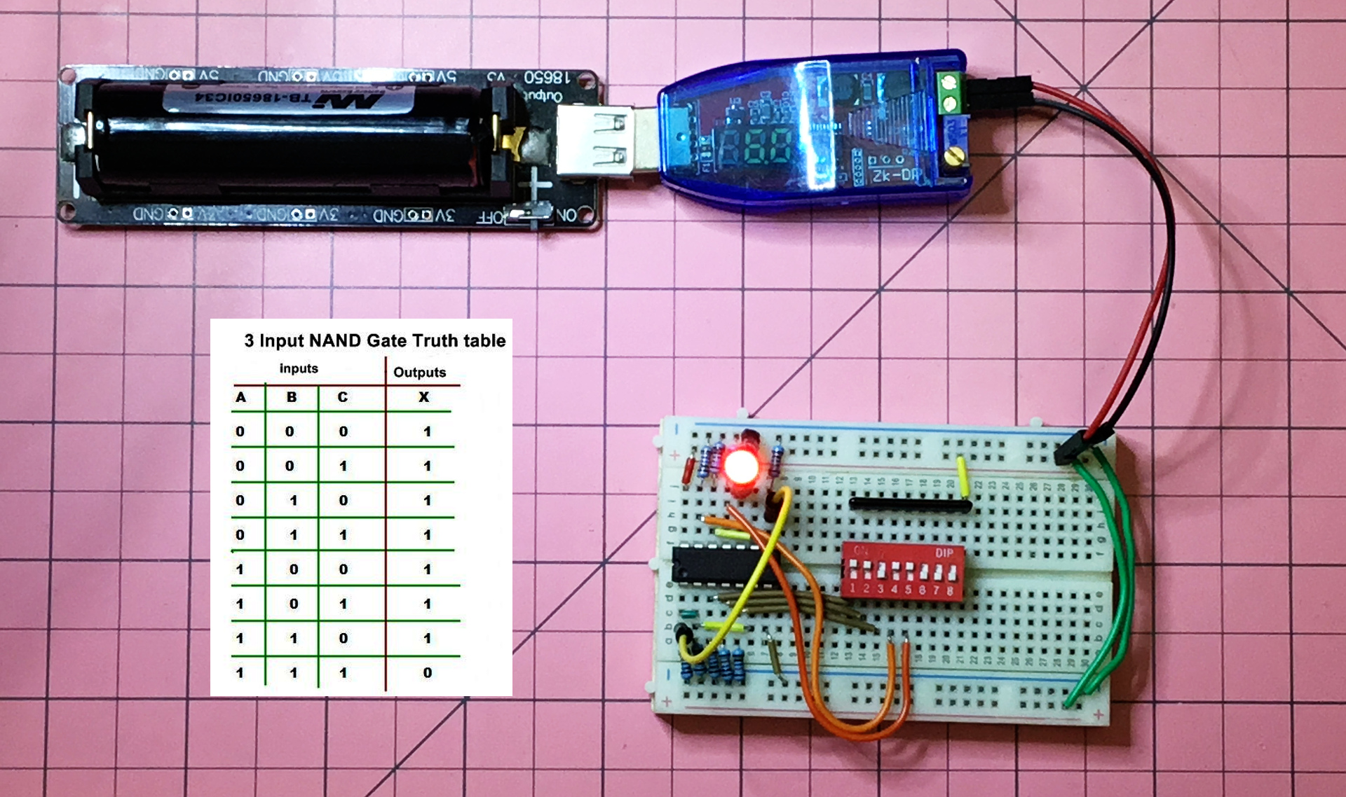 One circuit a week: 0000 0000 0101 0100