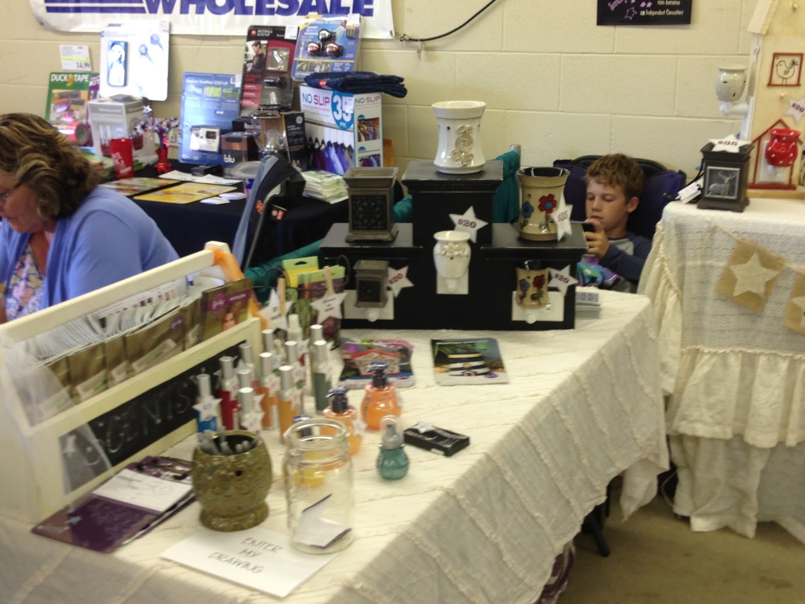 The Sassy Homemaker: My Scentsy booth display at the County Fair