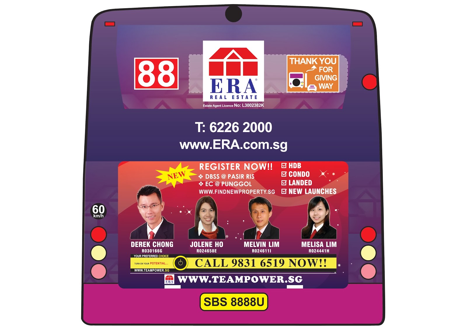 Ginjia Design: ERA SG Bus Advertisement