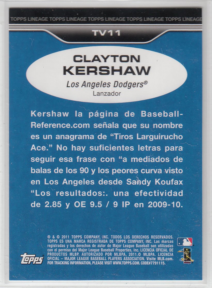Dodgers Blue Heaven: 2011 Topps Lineage: Dodgers Base Cards