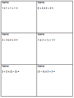 Exit Tickets: Order of Operations - Classroom Freebies
