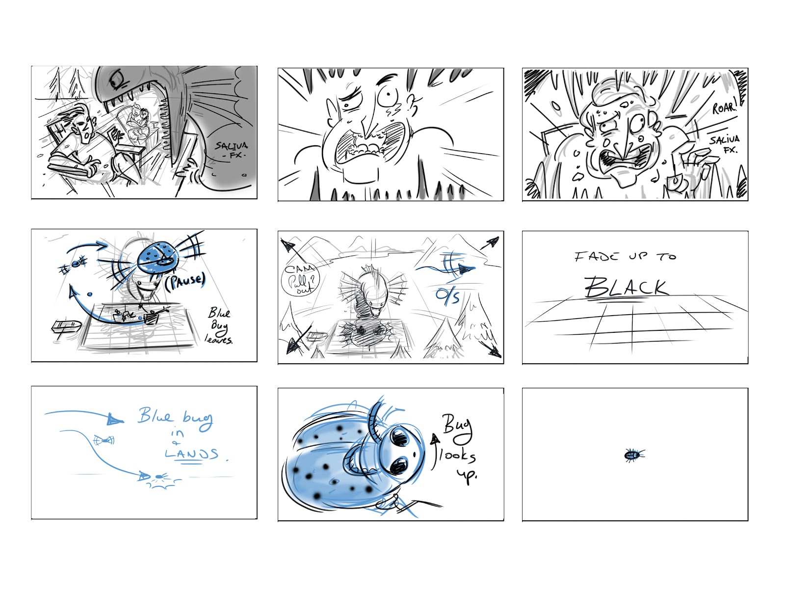 IAN MILNE ANIMATION ILLUSTRATION: VFX/ Live Action Commercial Storyboard