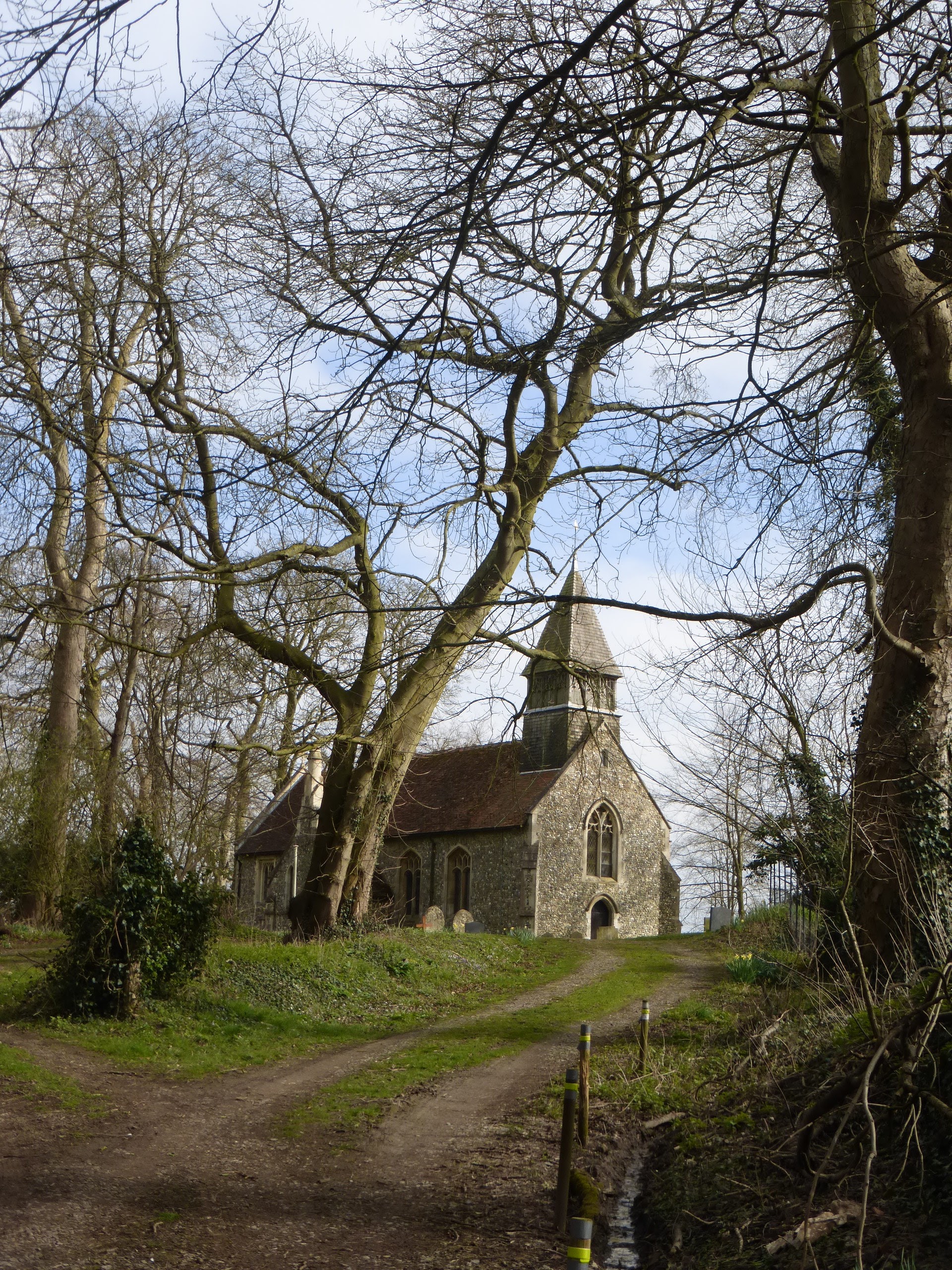 Icknield Indagations: A knight on the tiles: Meesden church, Herts