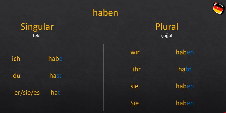 Haben Fiil Çekimi ve Cümle İçinde Kullanımı - Almanca Öğretmenim