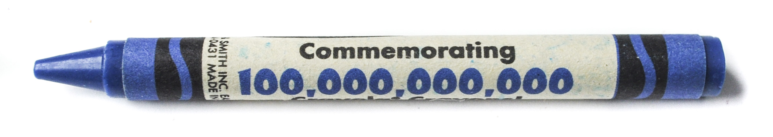 Blue Ribbon Crayola Crayon, One Hundred Billion | Jenny's Crayon Collection