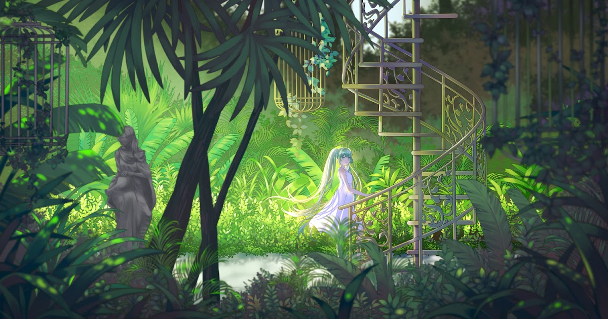 Vocaloid Wallpapers: Hatsune Miku indoor garden