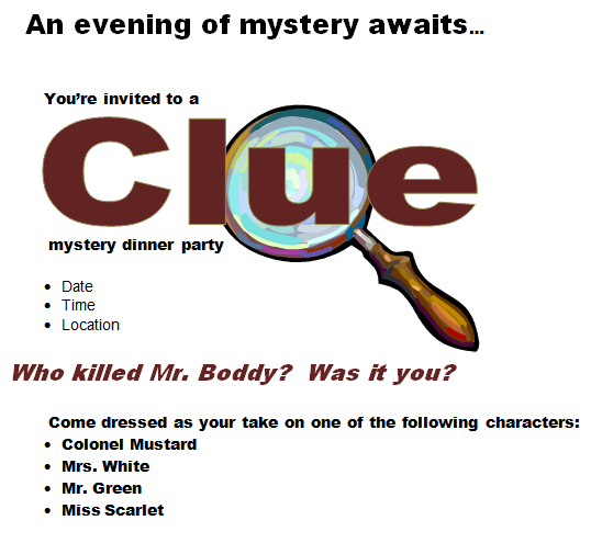 maison|raye: CLUE Party